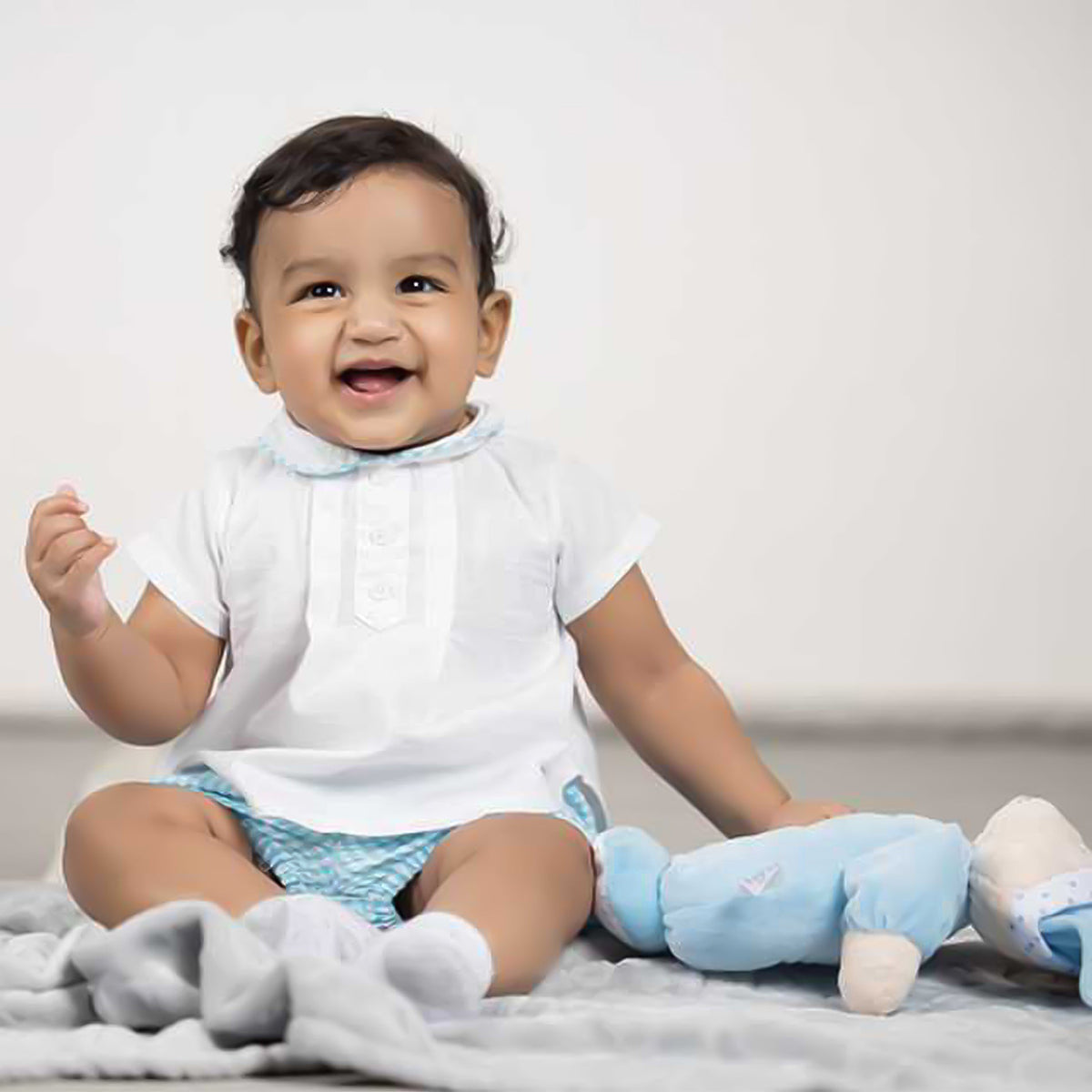 Boys Bloomer Sets | Baby Boys Shirt & Shorts Set | Elegant Smockers