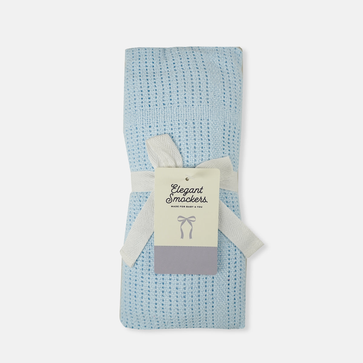 Baby Cellular Cotton Blanket - Blue | Shop online | Elegant Smockers LK ...
