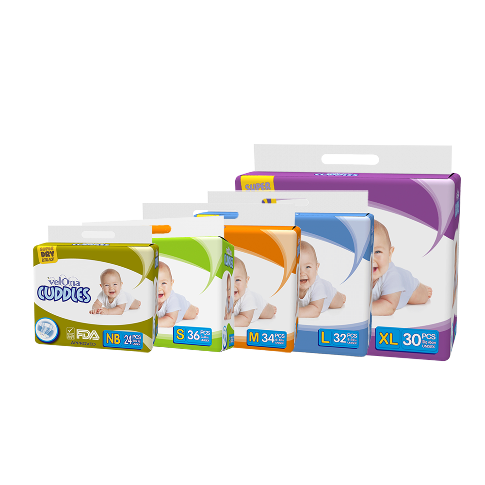 Velona Cuddles Classic Diapers - Mini Pack (M) | Shop online | Elegant ...